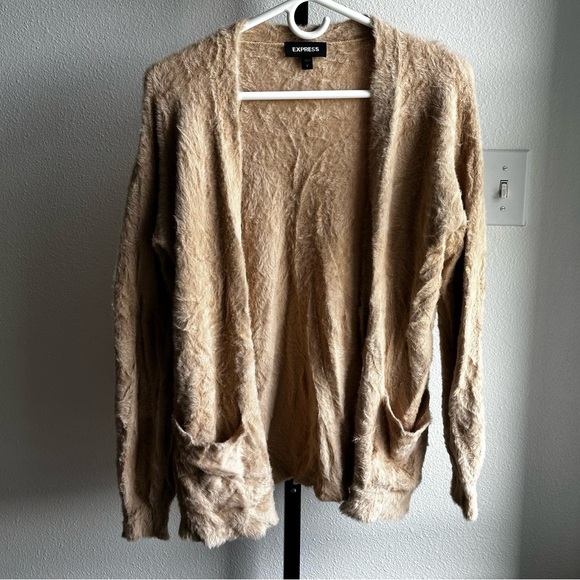 Express | Sweaters | Express Tan Cardigan Sweater Soft Knit | Poshmark